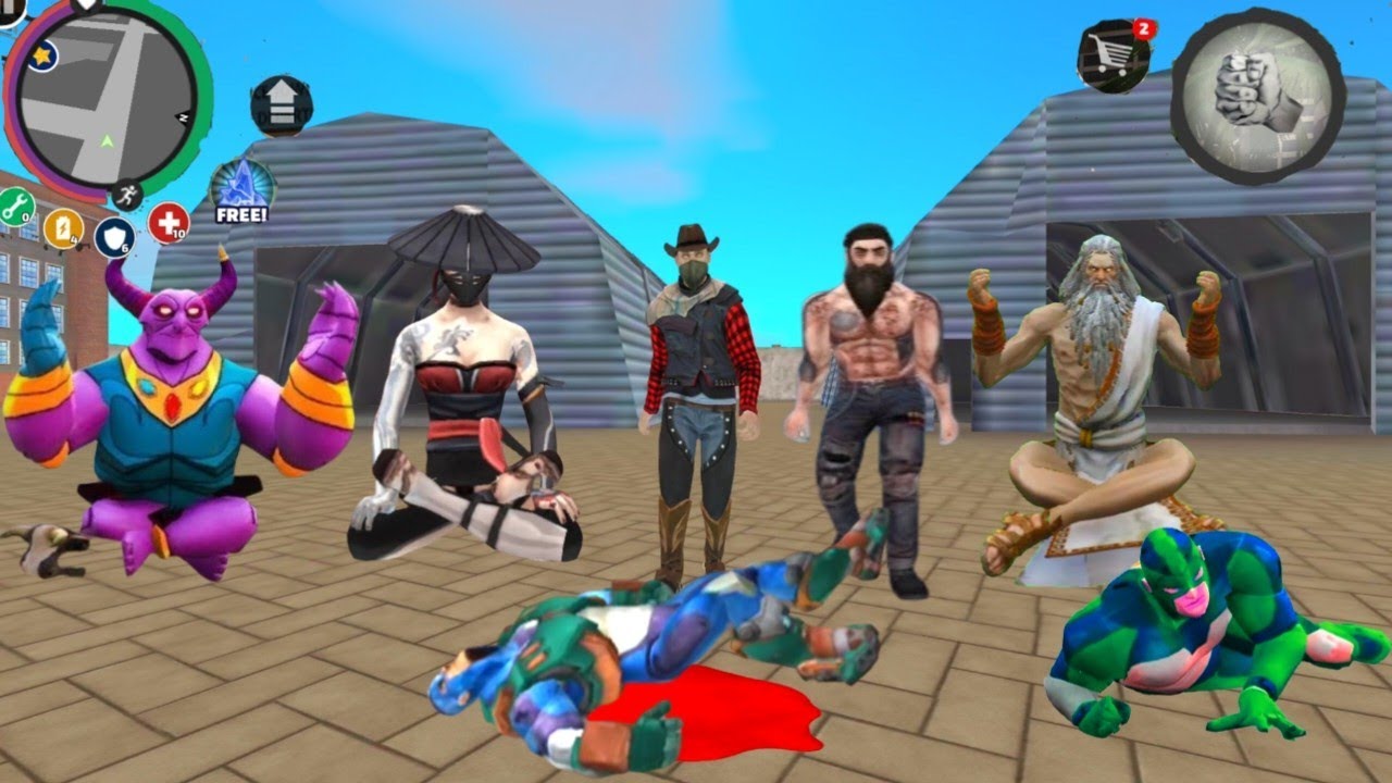 rope hero vice town 2 and rope hero Mafia city war - YouTube