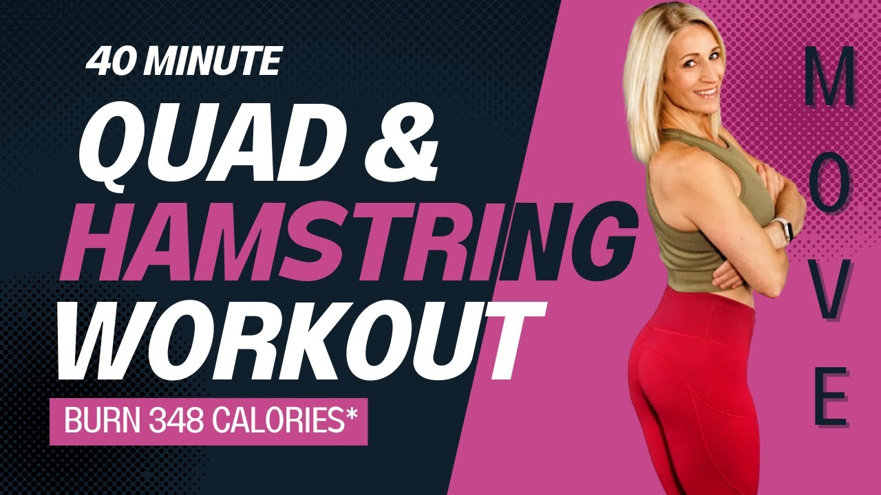 40 Minute Quad & Hamstring Workout | With Active Rest - YouTube