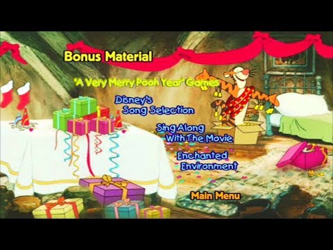 Winnie The Pooh: A Very Merry Pooh Year DVD Menu Guide