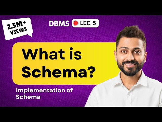 Lec-5: What is Schema | How to define Schema | Database management ...
