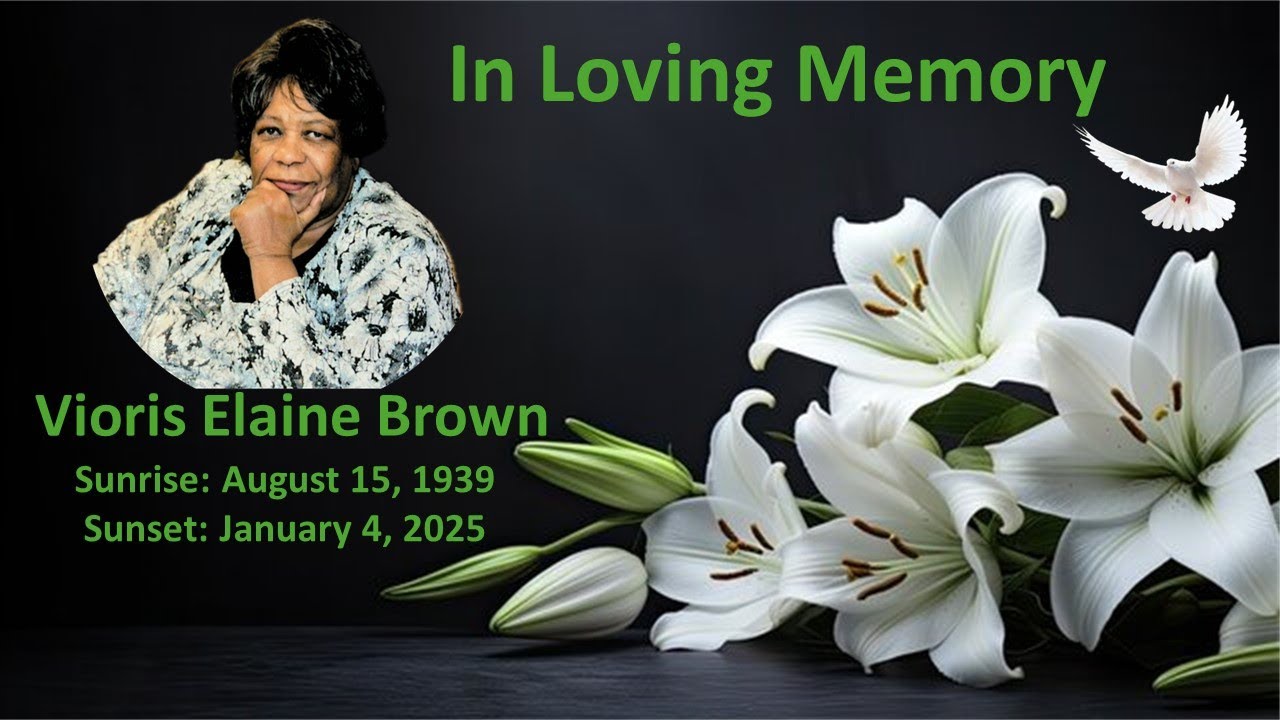 Celebrating The Life Of Vioris Elaine Brown - YouTube