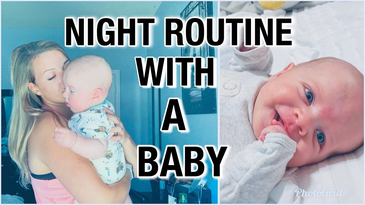 REALISTIC NIGHT ROUTINE WITH A 4 MONTH OLD | BABY NIGHT ROUTINE - YouTube