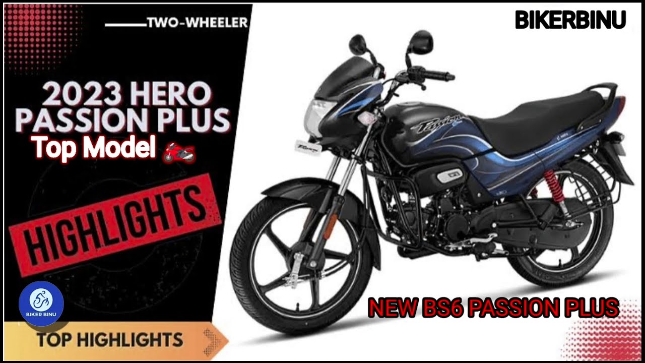New hero Passion Plus 2023🏍️New hero Passion Plus bs6 top model launch ...