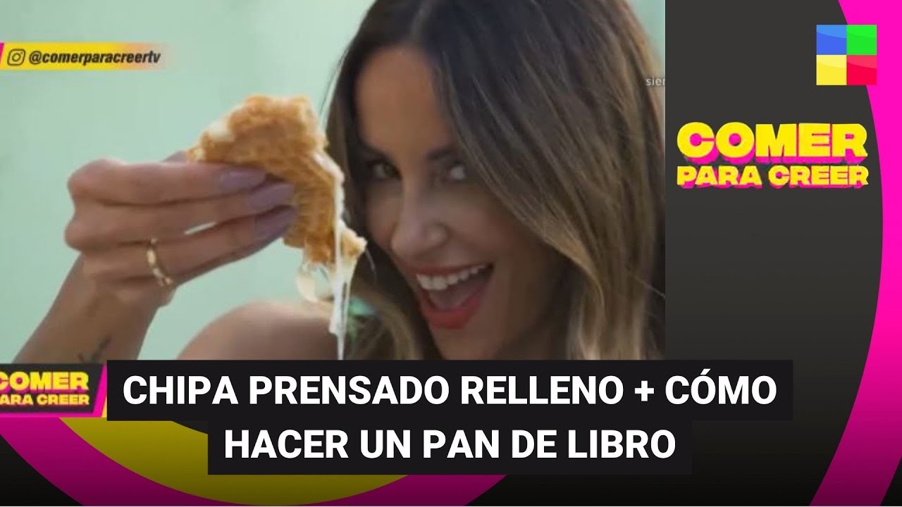 Chipá prensado relleno + Receta de PAN DE LIBRO #ComerParaCreer ...