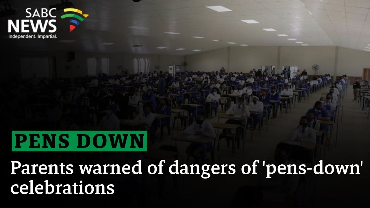 Parents warned of dangers of 'pens-down' celebrations - YouTube
