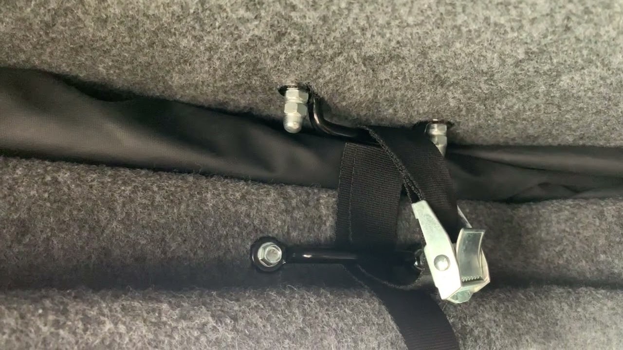 Pop top strap fastening - YouTube