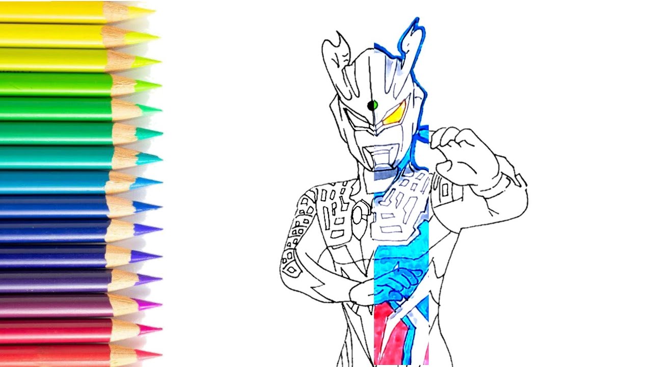 Menggambar Ultraman Zero Mudah | Draw Ultraman Zero - YouTube