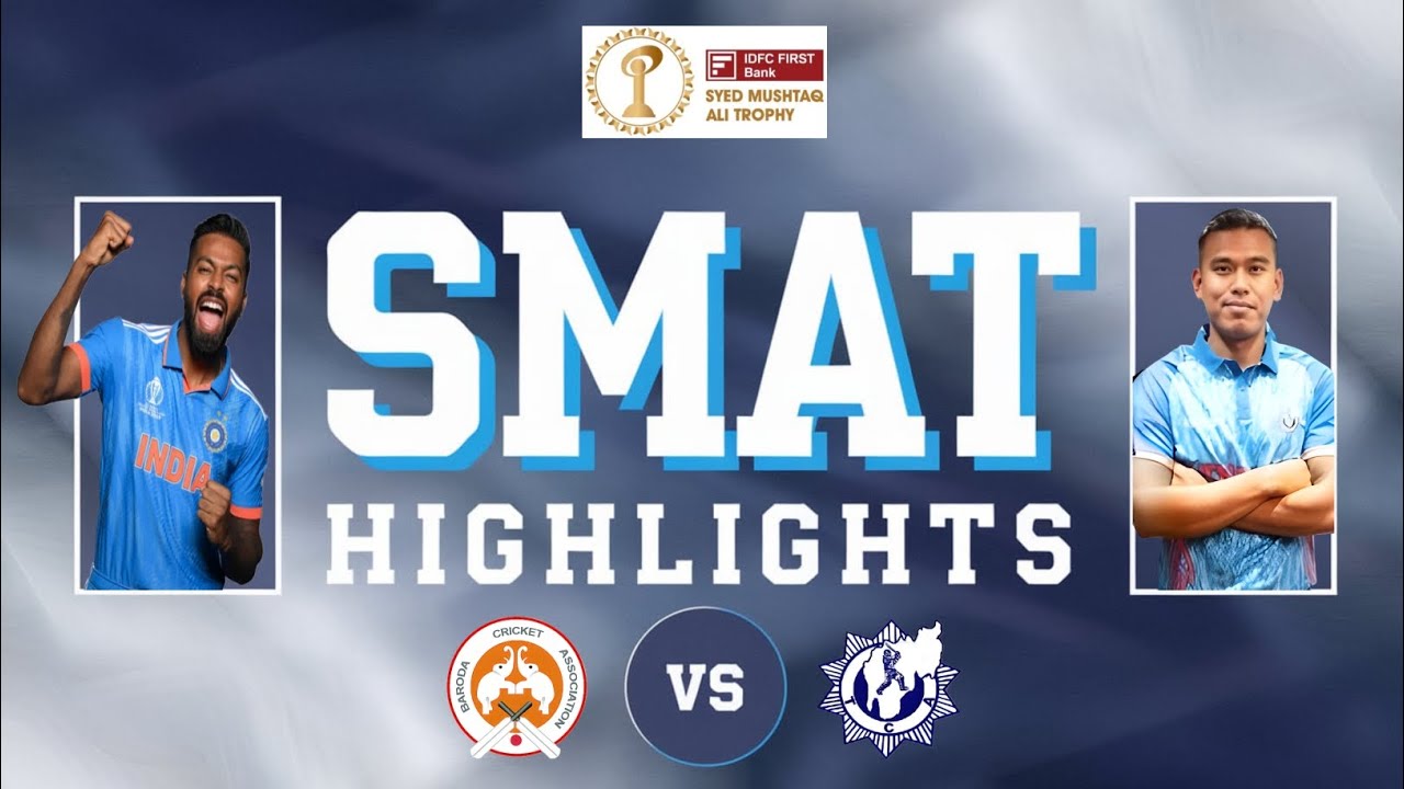 SMAT 2024, Baroda vs Mizoram full Highlights #hardikpandya # ...