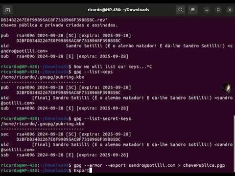 Usando o GnuPG - YouTube