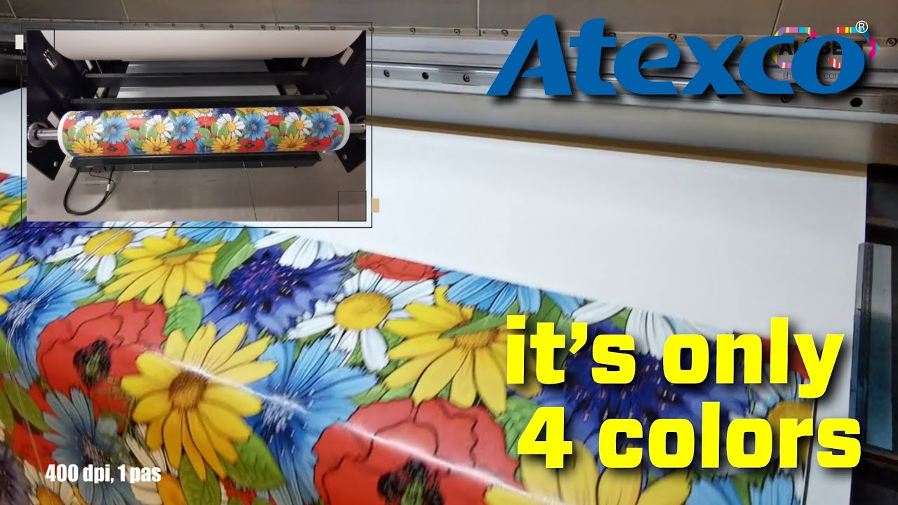 # 66 A four-colors pigment printer. Atexco Model X - YouTube