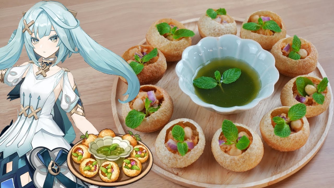 Genshin Impact: Sumeru Food "Panipuri" for Faruzan / 原神料理 ファルザンのために「パニ ...