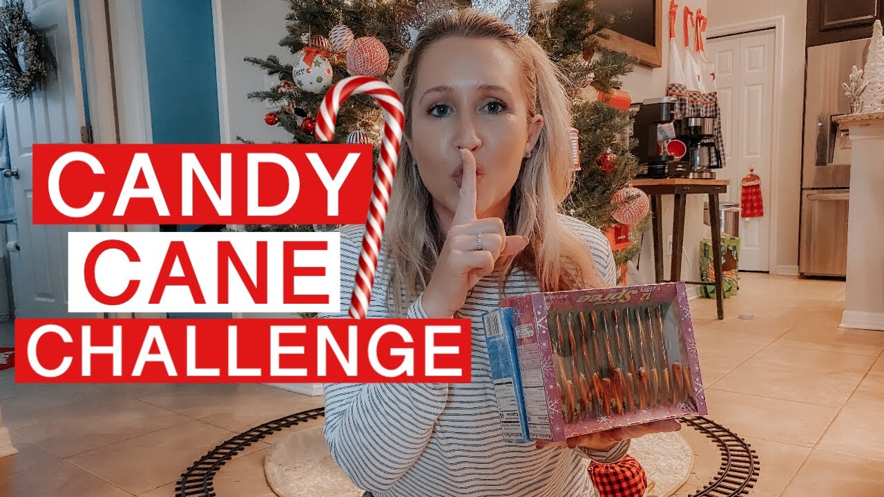 CANDY CANE CHALLENGE!!! VLOGMAS DAY 19 - YouTube