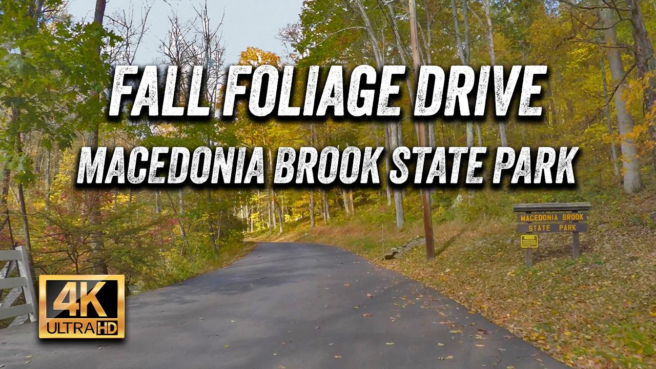 Fall Foliage Scenic Drive Through Macedonia Brook State Park in Kent ...