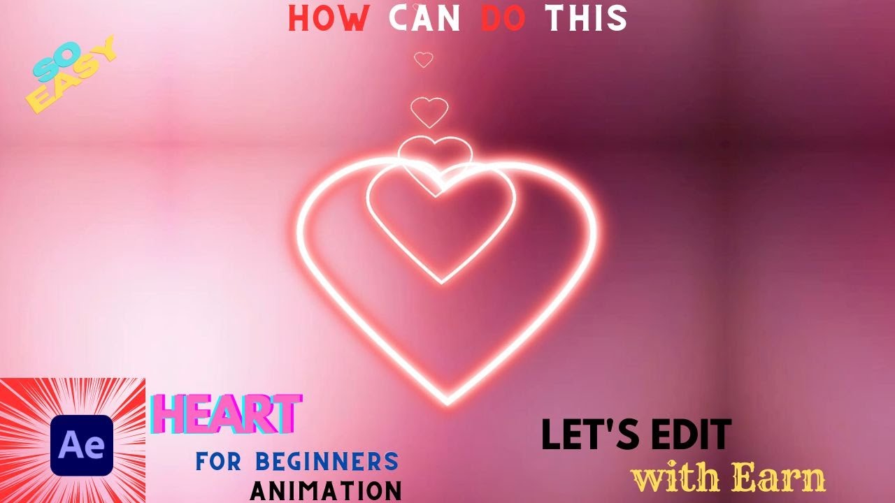 Heart animation in after effect tutorial video - YouTube