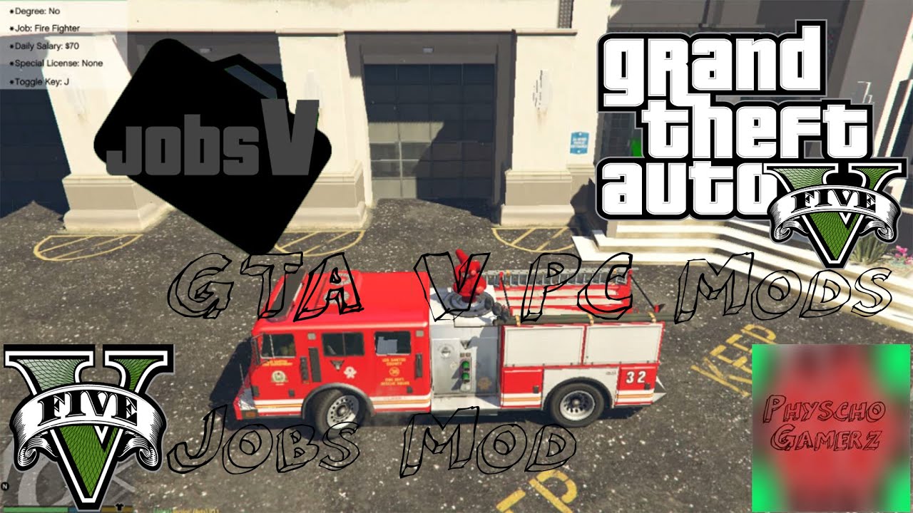 GTA V PC Mods: Getting a college degree and doing some jobs around Los ...