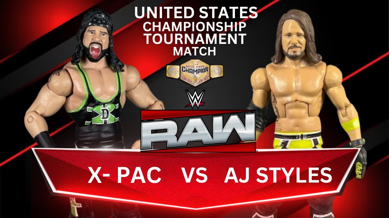 AJ Styles vs X-Pac - WWE action figure match United States championship ...