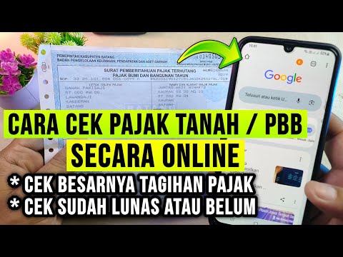 Cara Cek Pajak Tanah online , Cara Cek Tagihan Pajak PBB online