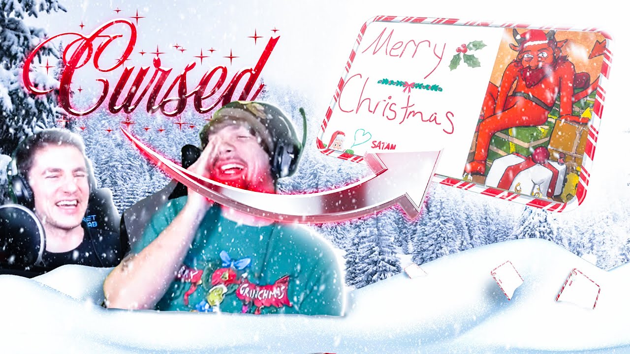 We Made The Most CURSED Christmas Cards... - YouTube