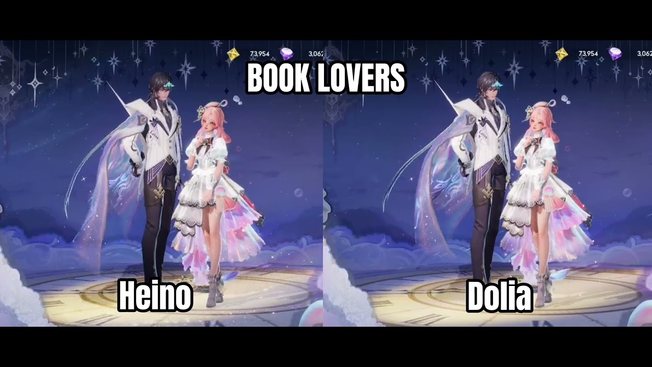BOOK LOVERS LIMITED SKIN INTRO COMPARISON - Dolia Music Theme | HONOR ...