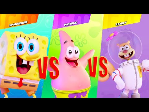SpongeBob vs Patrick vs Sandy Nickelodeon All Star Brawl #gameplay Acer Nitro 5 RTX 3050 | # ...
