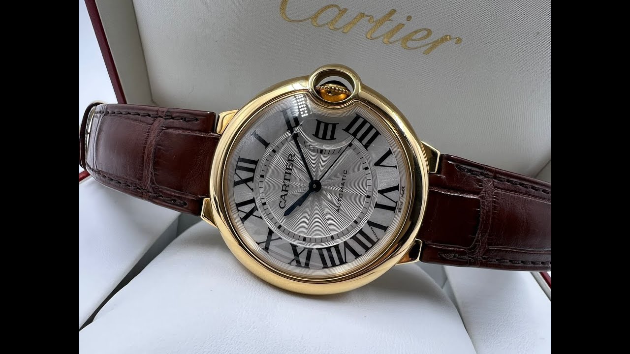 Cartier Ballon Bleu De Cartier 36 mm W6900356 - YouTube