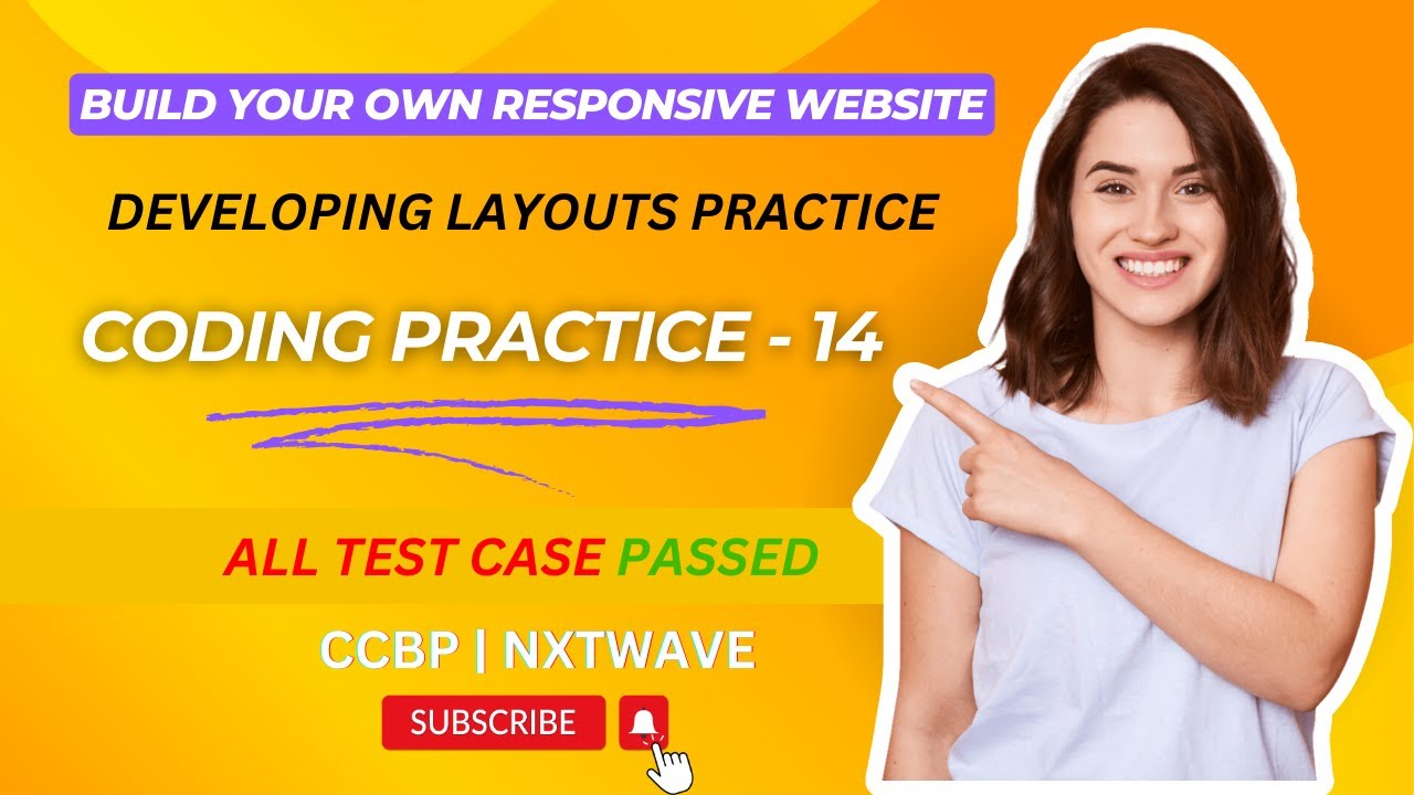 CODING PRACTICE 14 | Responsive Website | Developing Layouts Practice | CCBP - YouTube