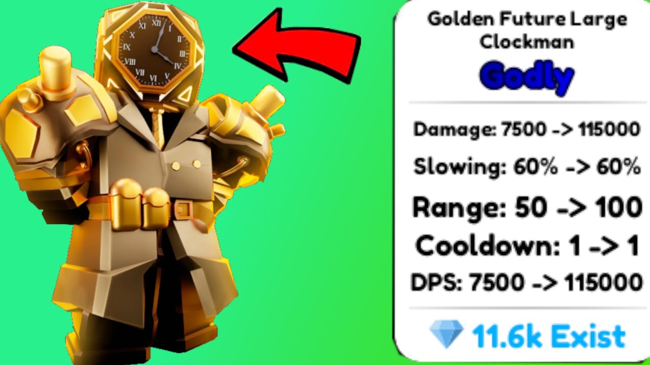 DER *GOLDEN FUTURE LARGE CLOCKMAN* IN TOILET TOWER DEFENSE! - YouTube