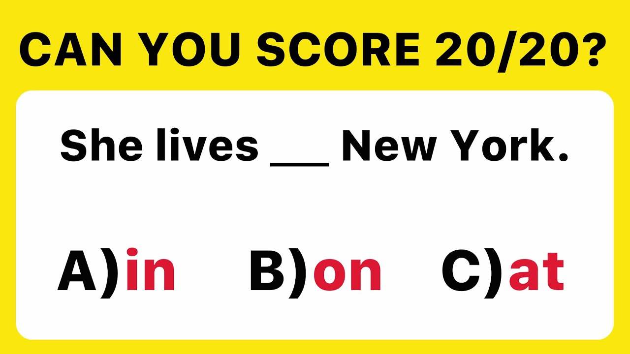 Test Your English Skills Fast With This Fun Quiz! - YouTube