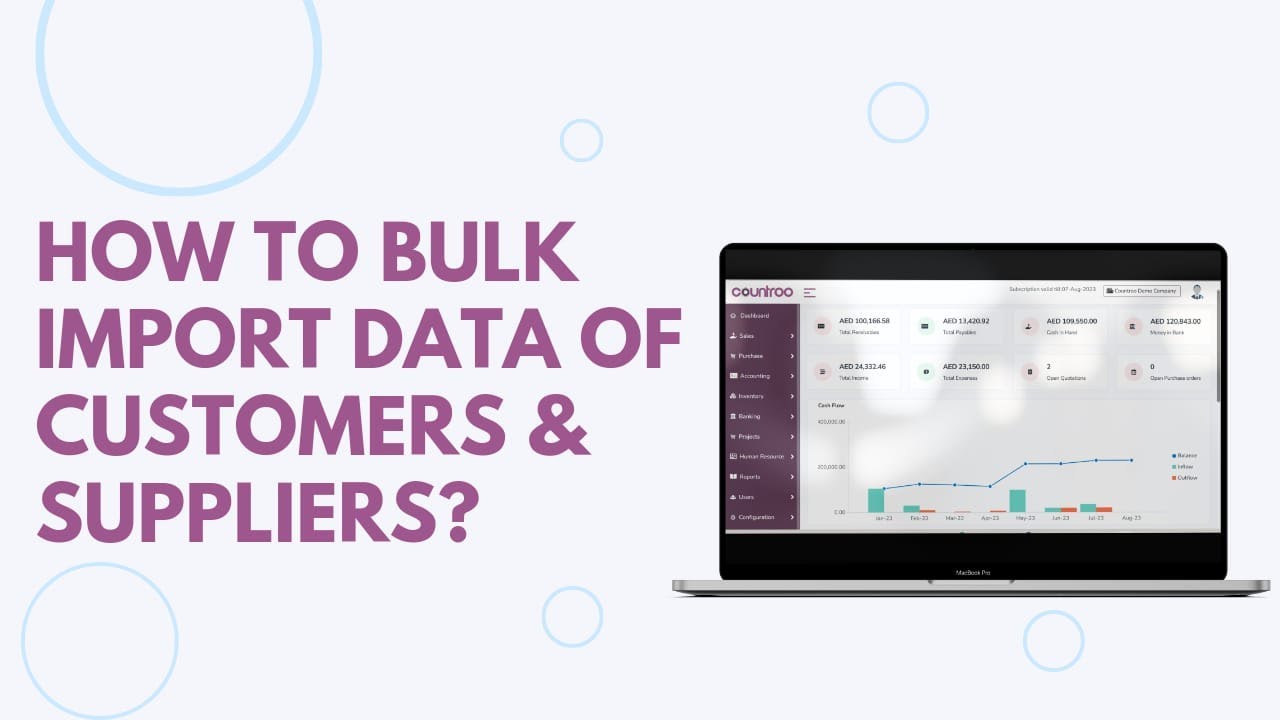 How to Bulk Import Data of Customers & Suppliers? - YouTube