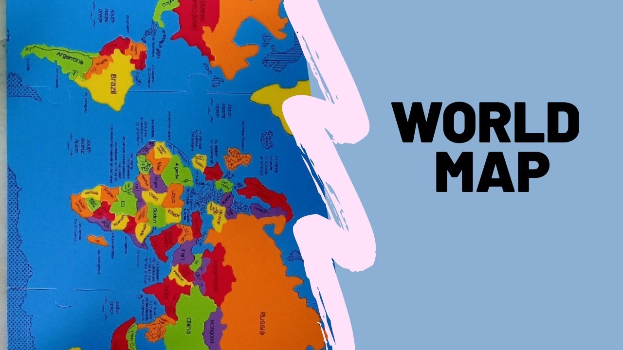 World map / 🌍 Mapology world map blocks / Kids World map learning - YouTube