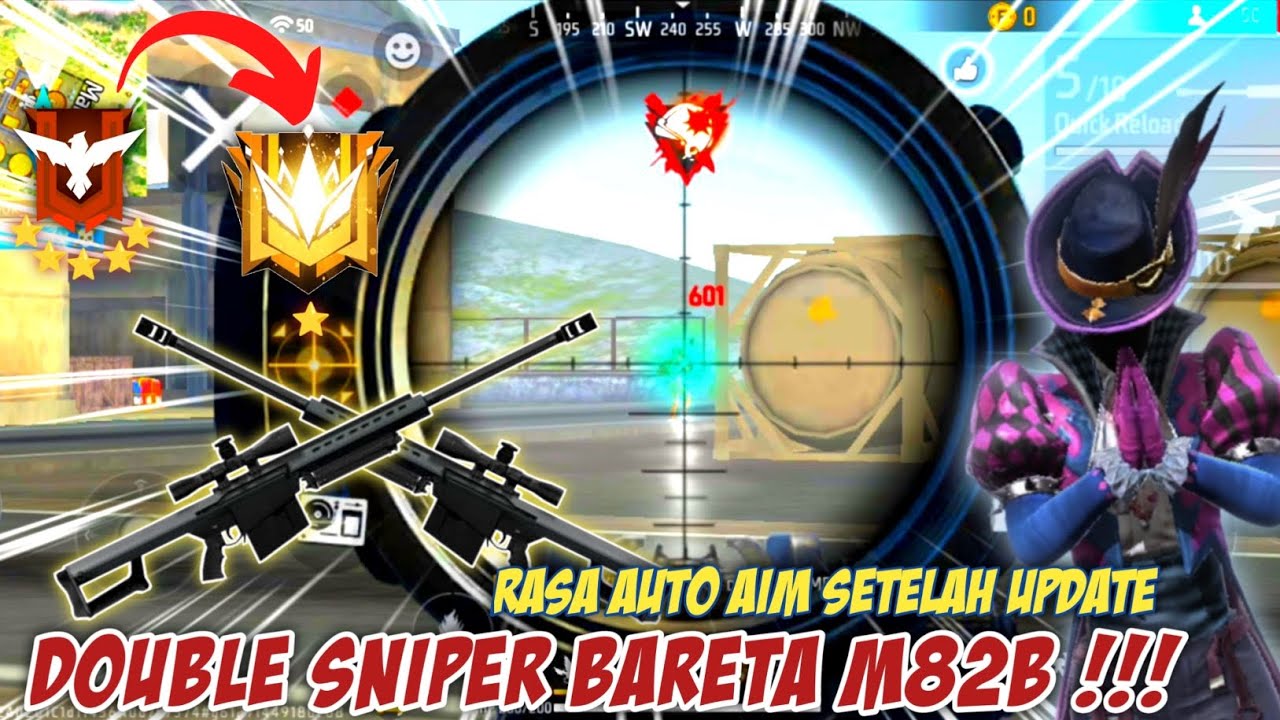 GAMEPLAY DOUBLE SNIPER M82B DI MAP BERMUDA MUSUHNYA TOP GLOBAL SEMUA ...