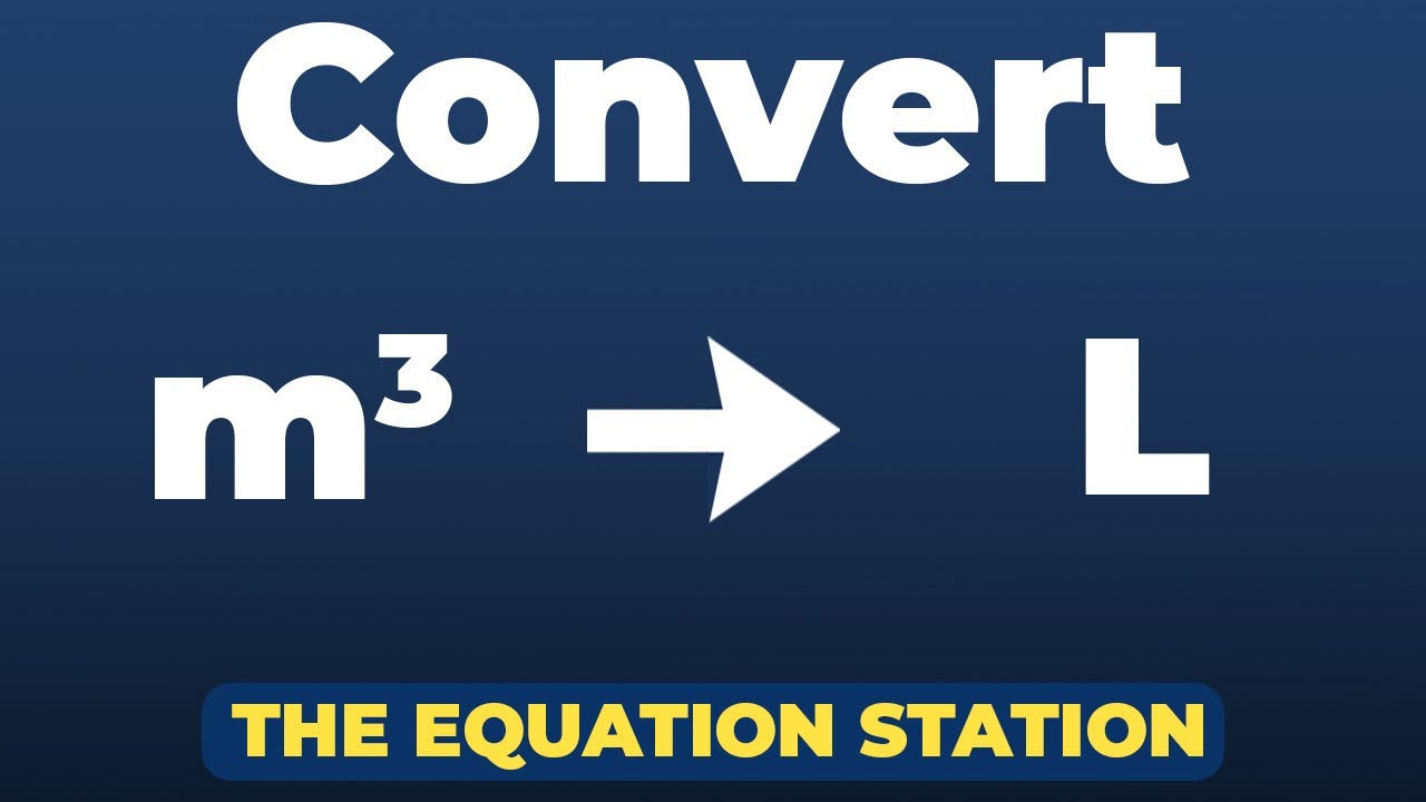 How to convert cubic meters to liters | Physics Practice Problem - YouTube