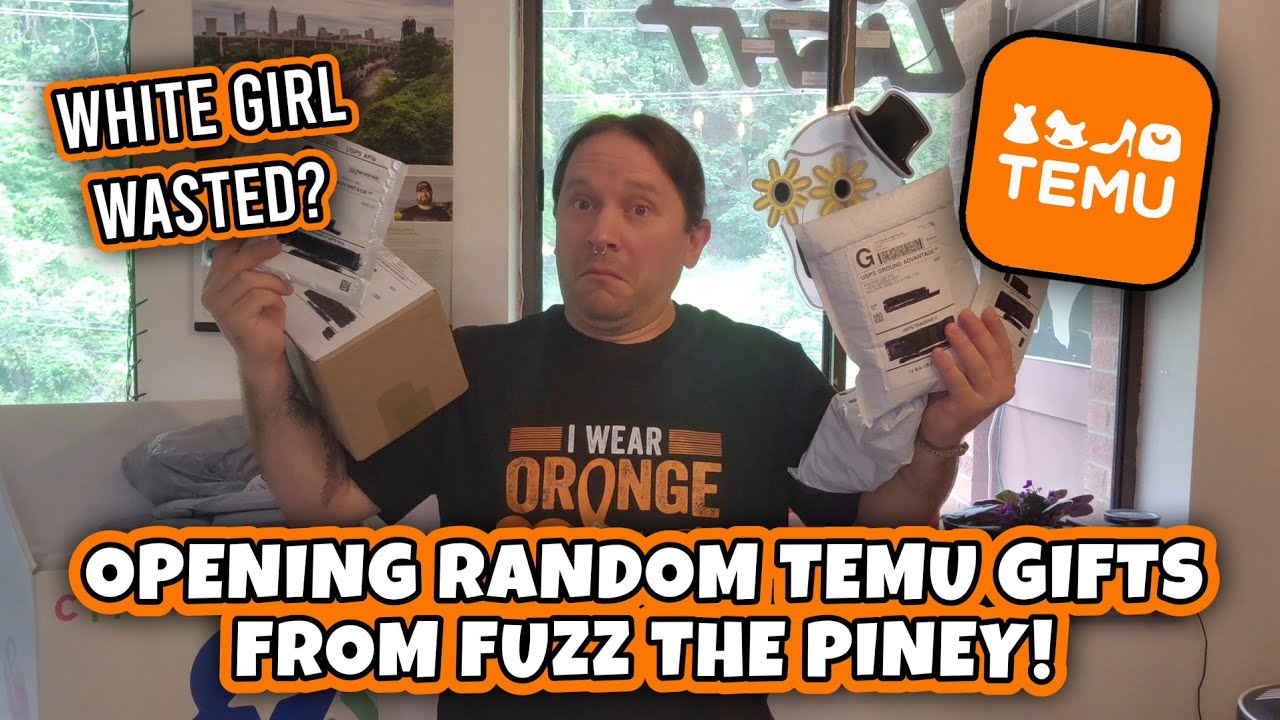 OPENING RANDOM TEMU GIFTS FROM FUZZ THE PINEY! - YouTube