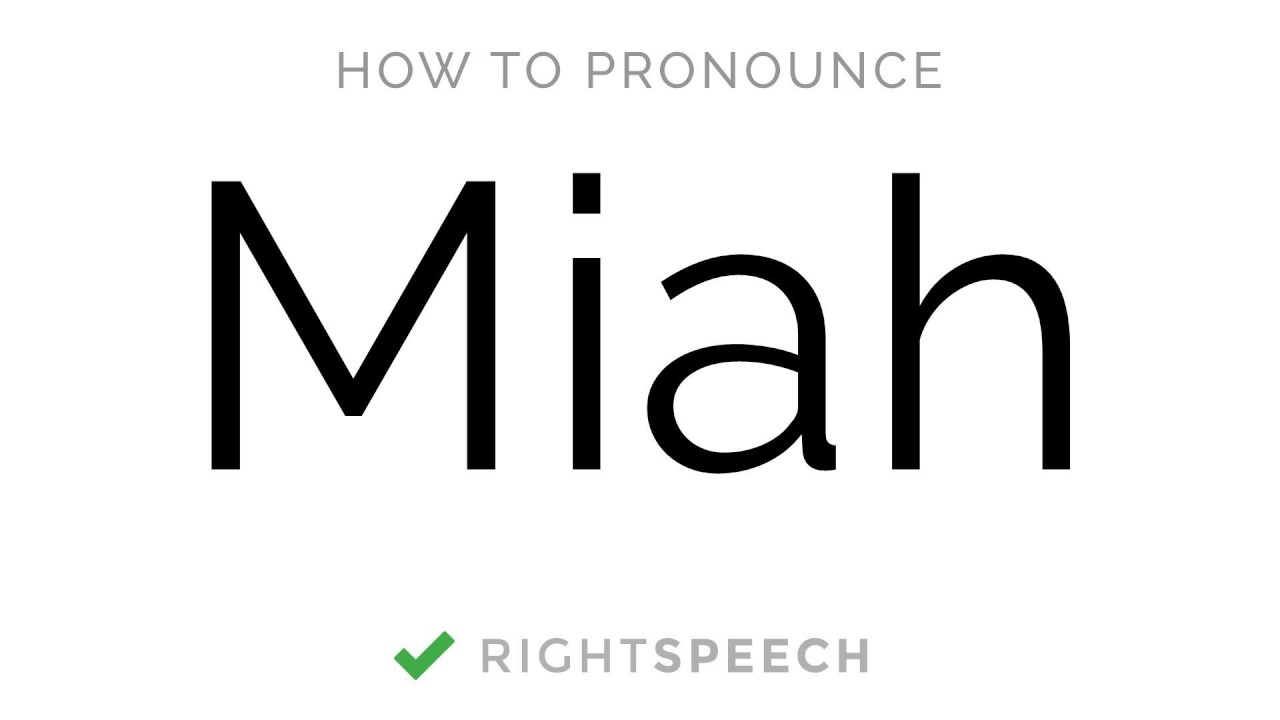🔴 Miah - How to pronounce Miah - American Girl Name - YouTube