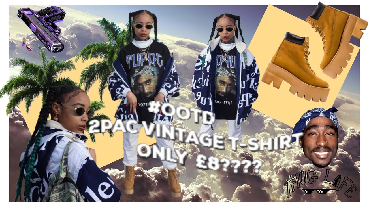 Depop 90's Hip hop Rap Tupac T-shirt Look Book | 2017 🌴 🔫 - YouTube