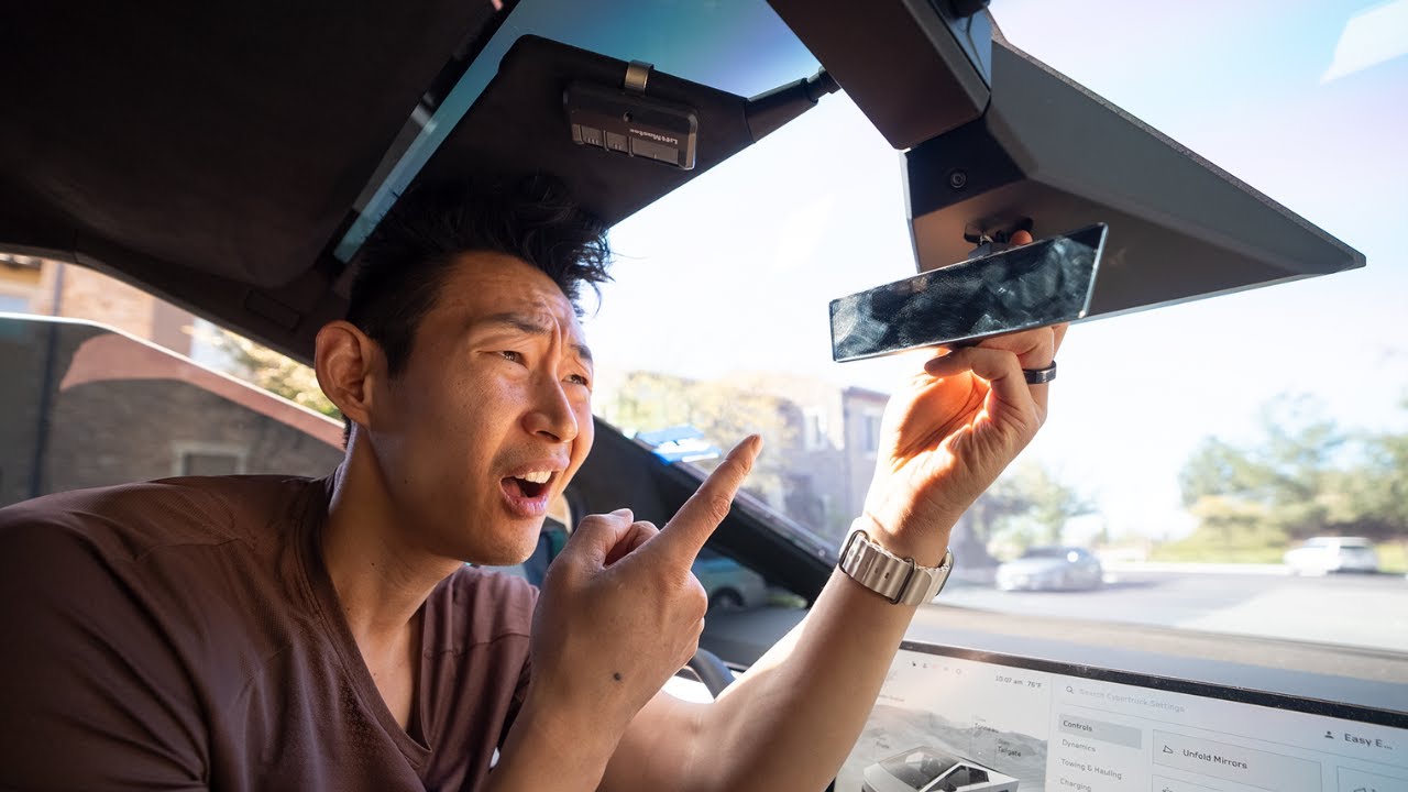 How to Remove the Tesla Cybertruck Rear View Mirror (Quick Tip!) - YouTube