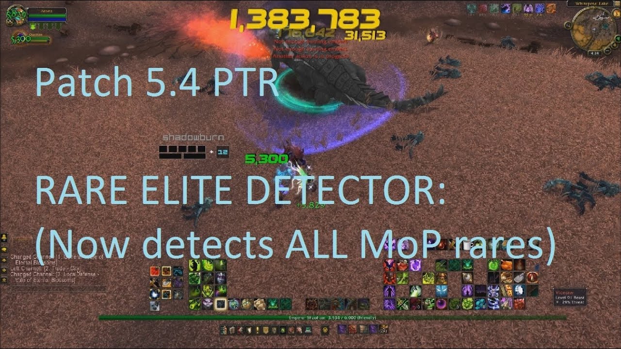 Rare Elite Detector: Includes ALL MoP Rares !! - WoW Patch 5.4 PTR ...
