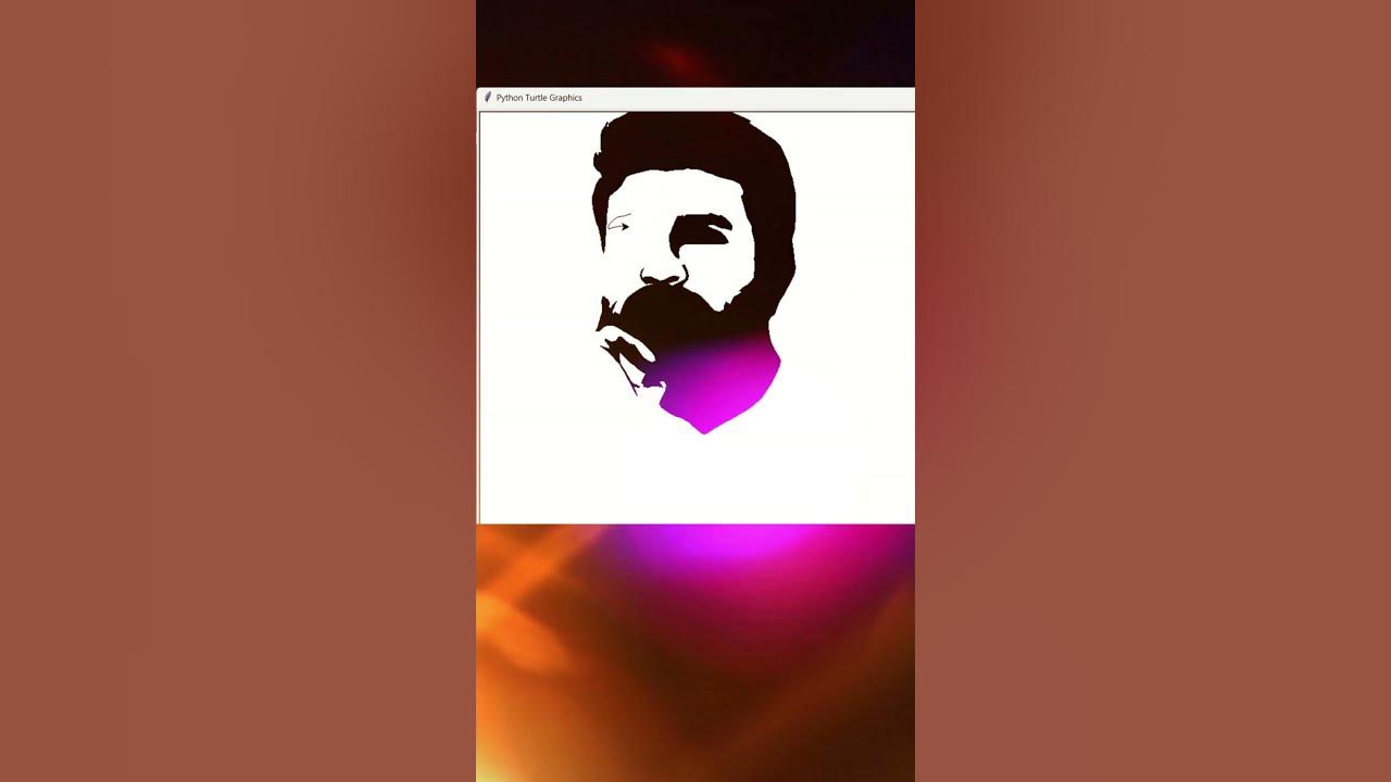 Creating a Stunning Portrait Drawing of Superstar Ram Charan with python Programming #ramcharan ...