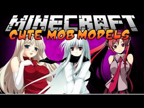 Minecraft Cute Mob Models Mod 1.7.10 - YouTube