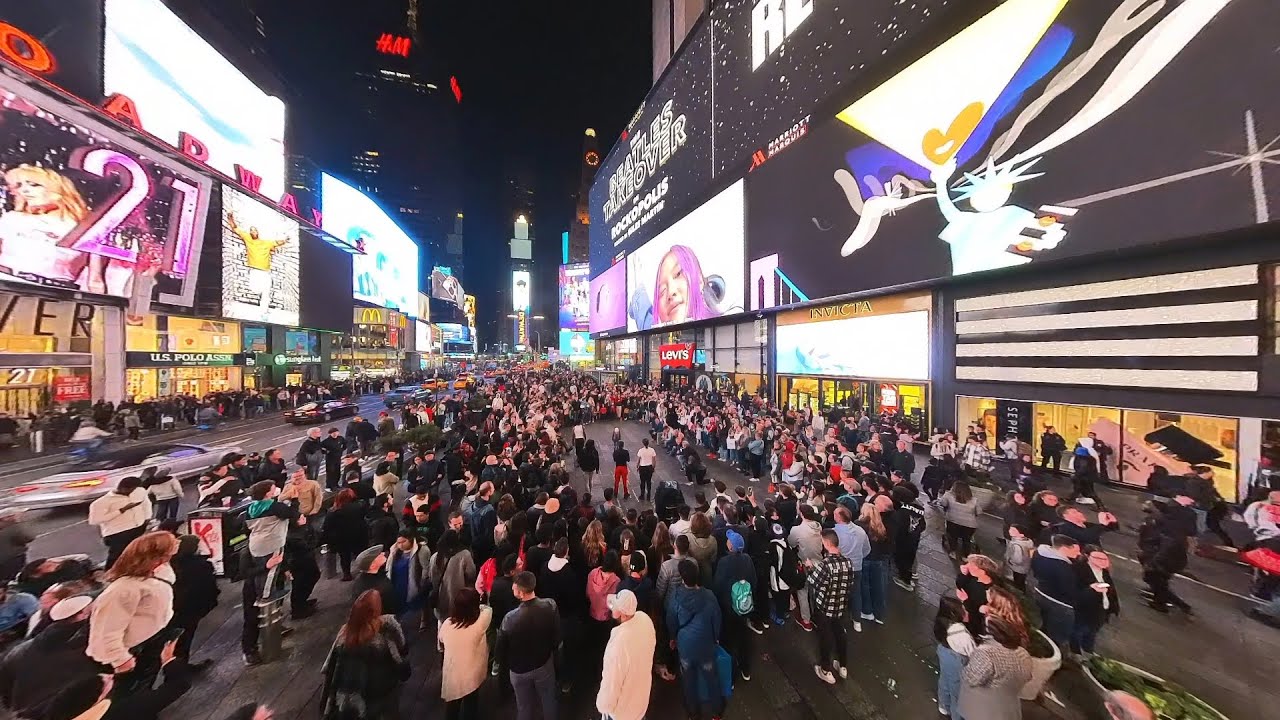 NYC360TV Live Stream Night Tour - The Times Square in Manhattan New ...