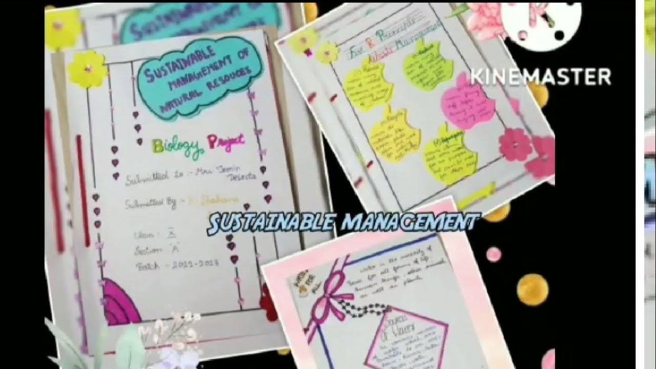 sustainable management of natural resources/class 10/biology/project ...