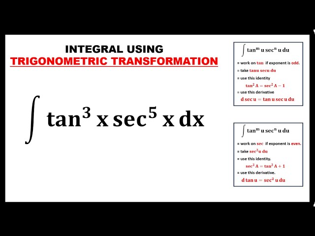 Integral Of Tanx Secx Dx