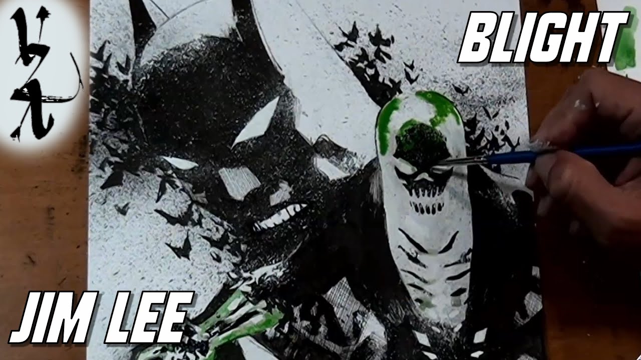 Jim Lee drawing Batman Beyond and Blight - YouTube