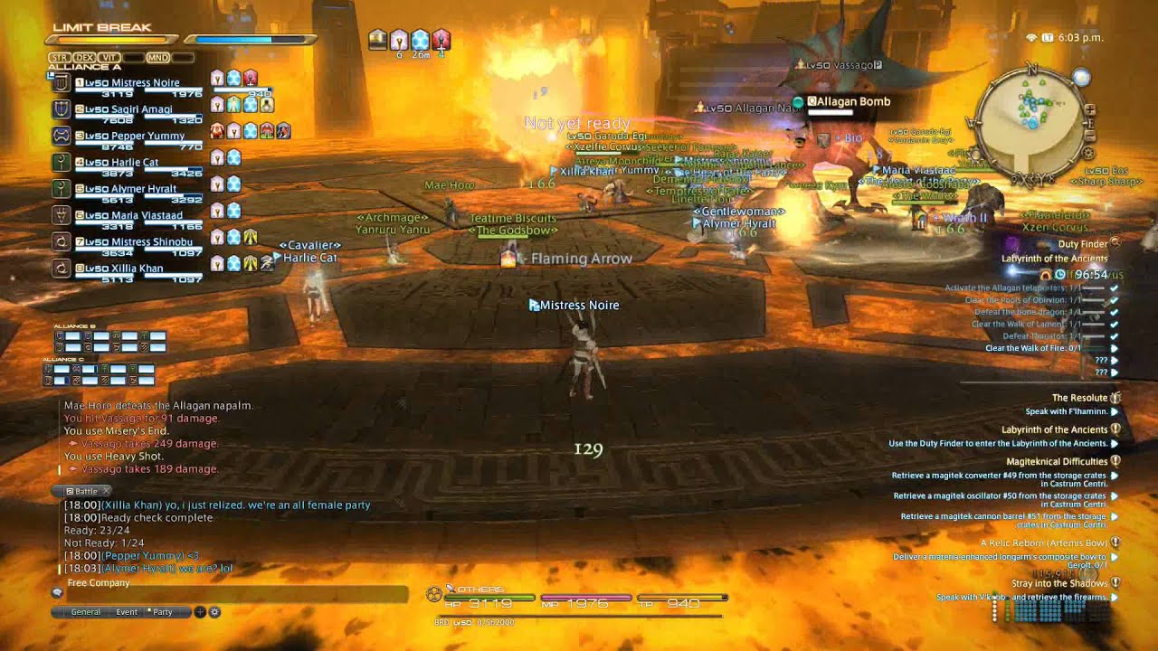 「Final Fantasy XIV」 Raid #01 ~ "Labyrinth of the Ancients" - YouTube