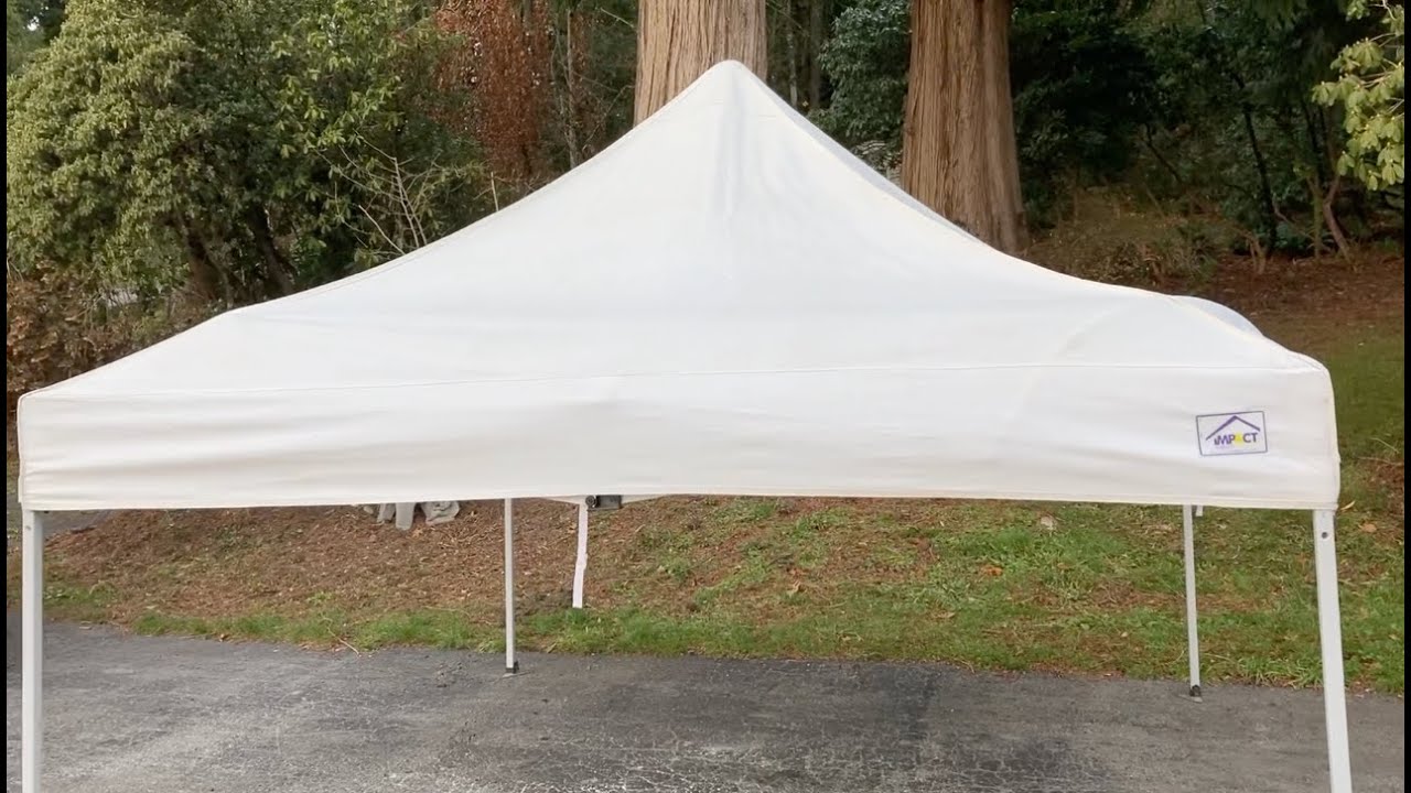 Pop up canopy water pooling fix - YouTube