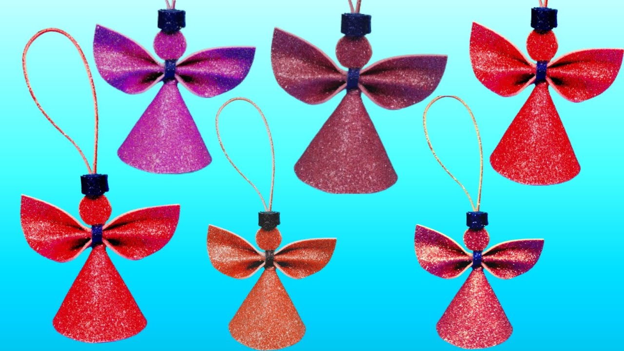 Making christmas angels decorations/christmas decorations angel with ...