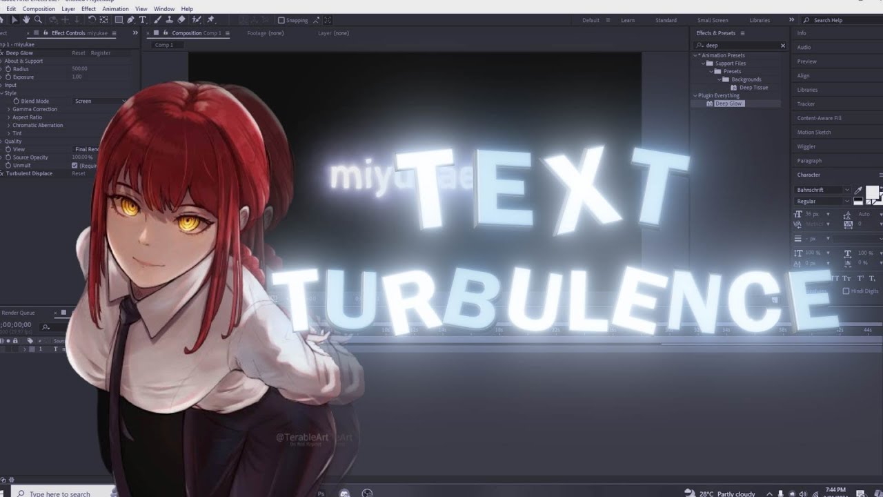 How to make Text Turbulence in After Effects Tutorial [ TAGALOG ] - YouTube