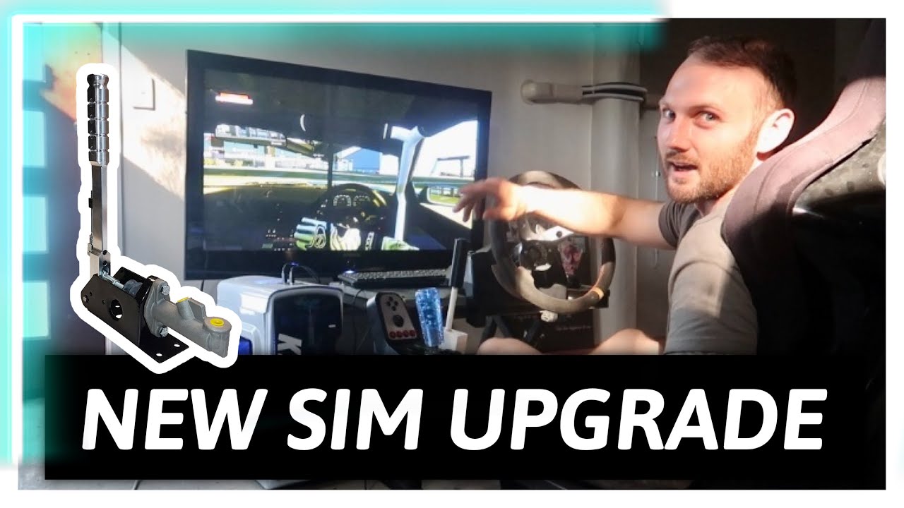 NEW RACING SIMULATOR UPGRADE || Hand brake, DIY 😅 - YouTube
