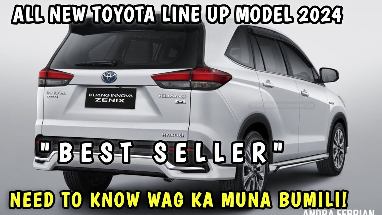 2024 ALL NEW TOYOTA CAR LINE UP PINAKA MABENTANG SASAKYAN NG TOYOTA AT ...