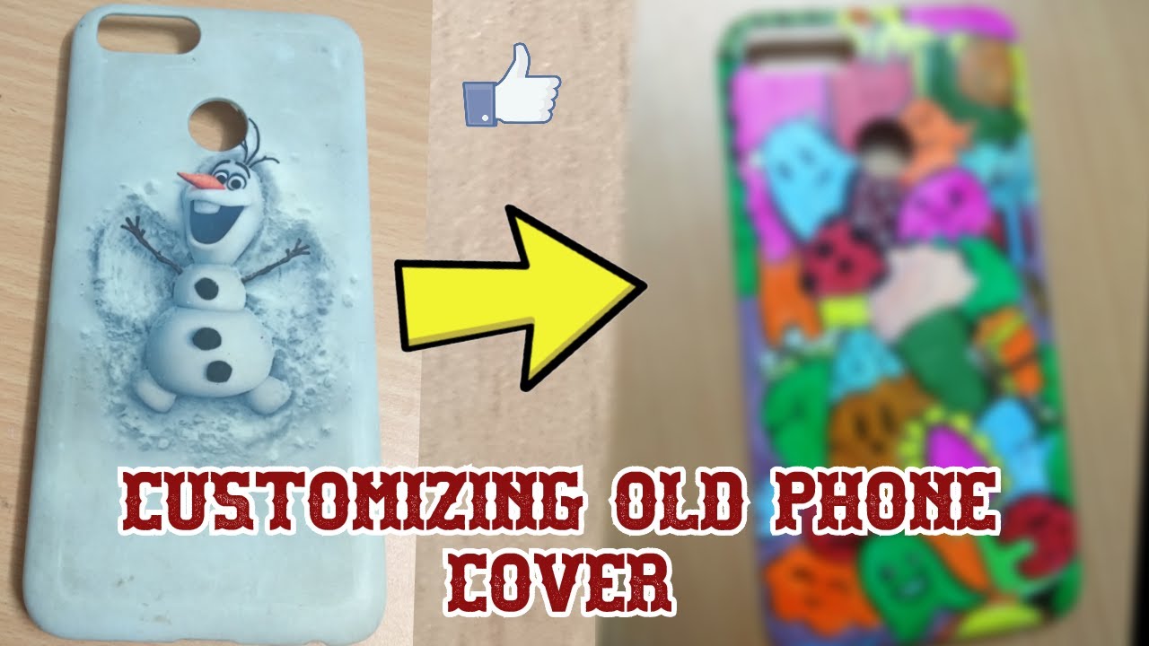 CUSTOMIZING OLD PHONE COVER( USING ACRYLIC PAINT ) - YouTube